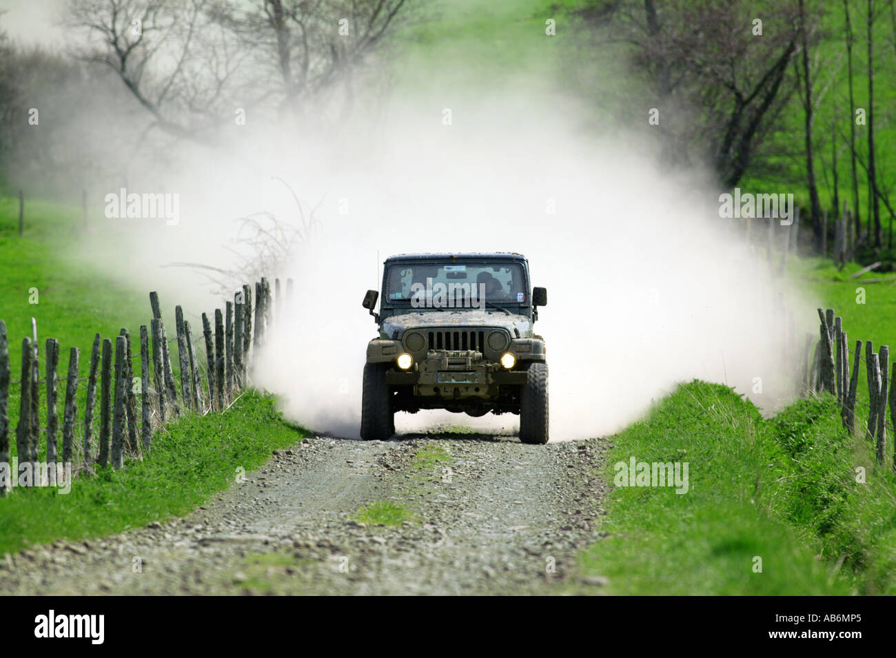 Jeep - off road - Auvergne - France Stock Photo - Alamy