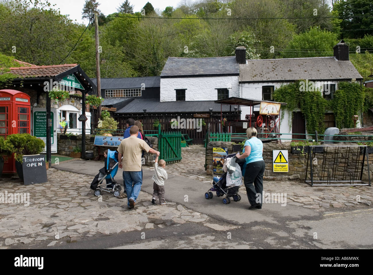 Visitors Gower Heritage Centre Stock Photo - Alamy