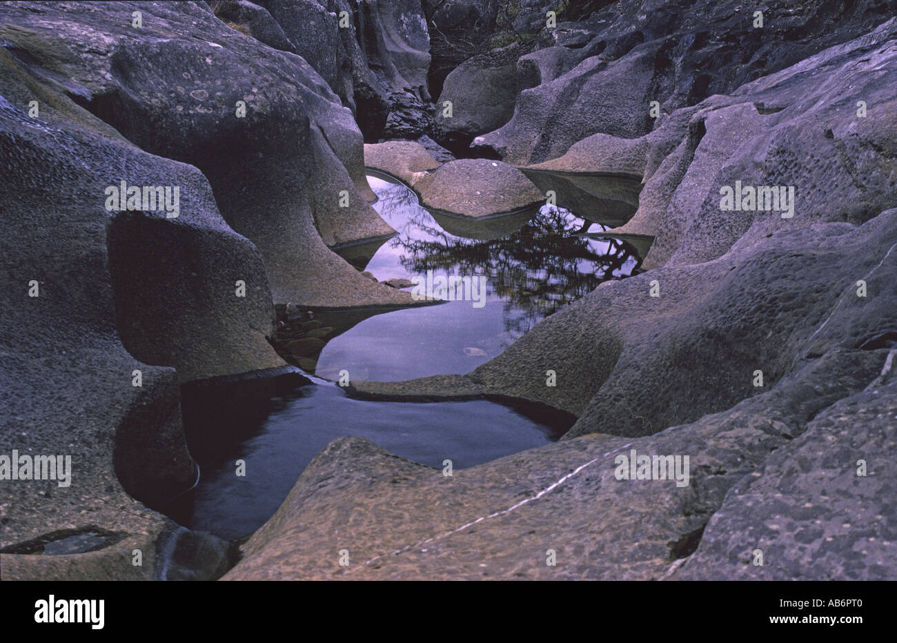 Water worn limestone at Easegill near Casterton, Yorkshire Dales ...
