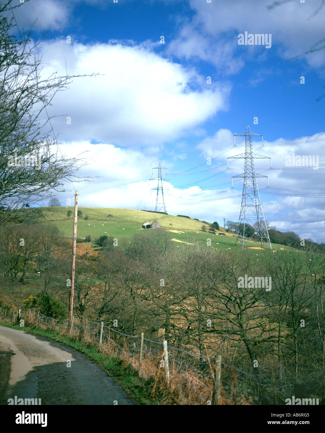 Welsh field lines hi-res stock photography and images - Alamy