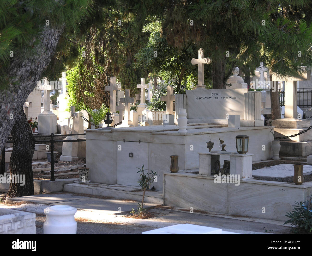 First cemetary Athens Greece Griechenland Stock Photo - Alamy