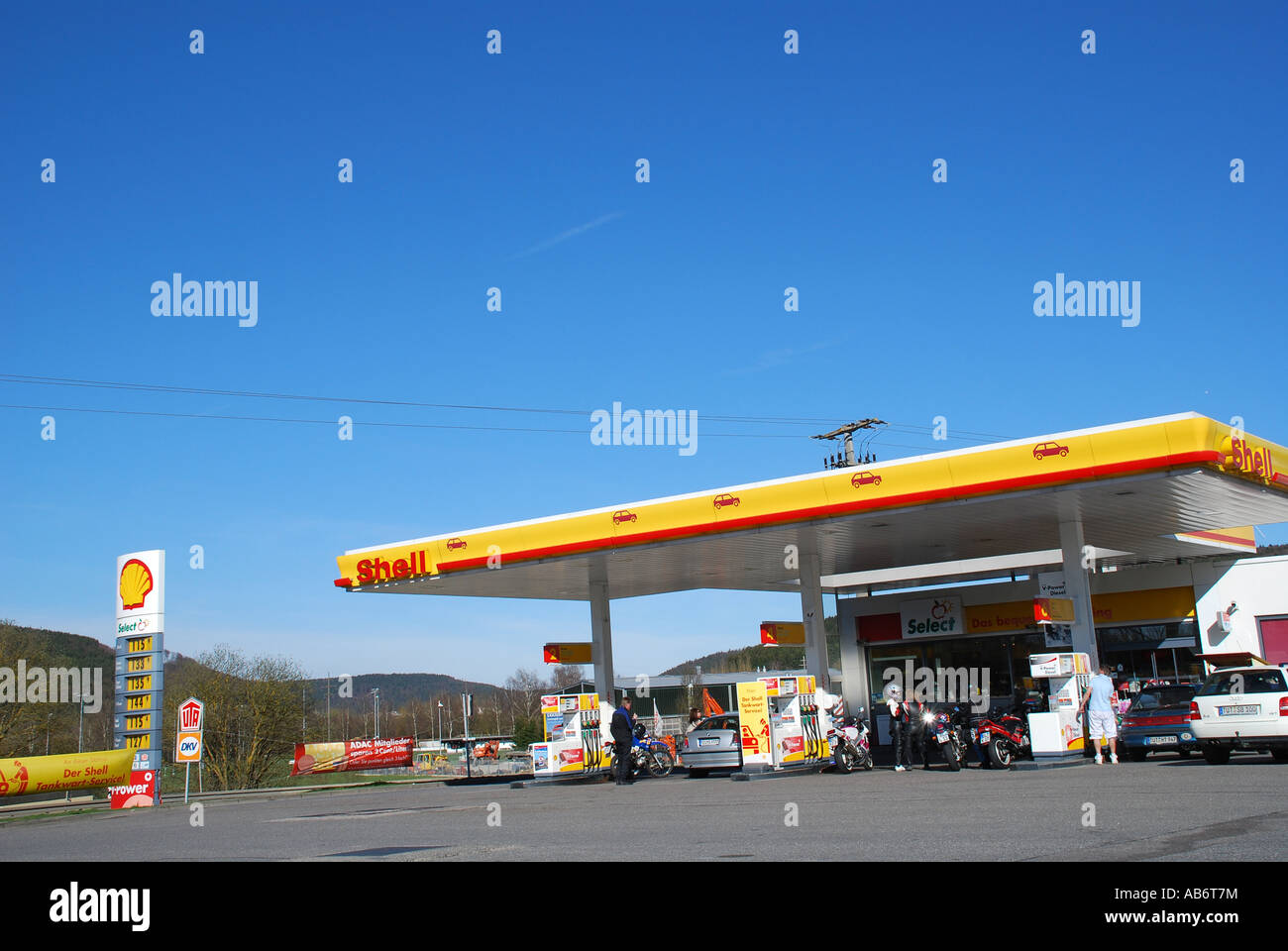 Shell Petrol station Germany Deutschland Stock Photo - Alamy