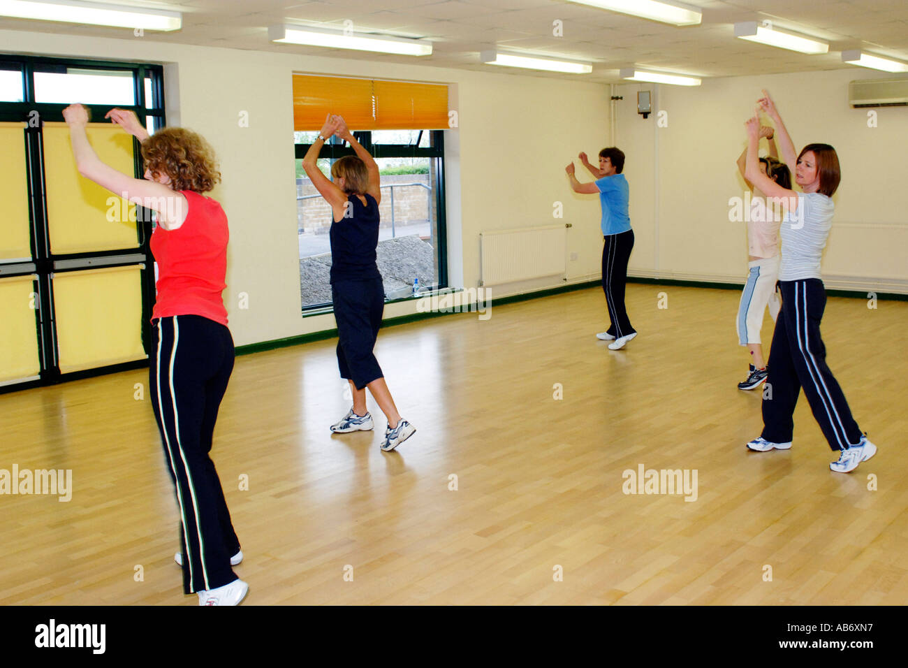 Females doing hip wiggle exercises hi-res stock photography and images ...