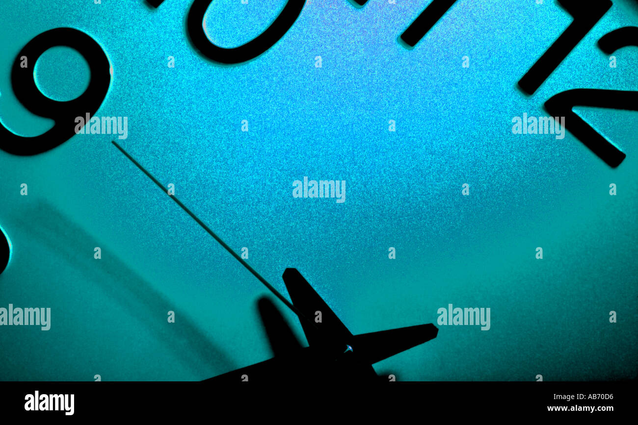 clock face blue Stock Photo - Alamy