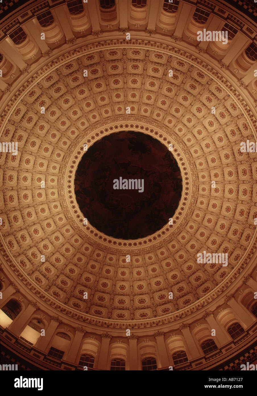 INTERIOR OF DOME CAPITOL BUILDING WASHINGTON DC AMERICA Stock Photo - Alamy
