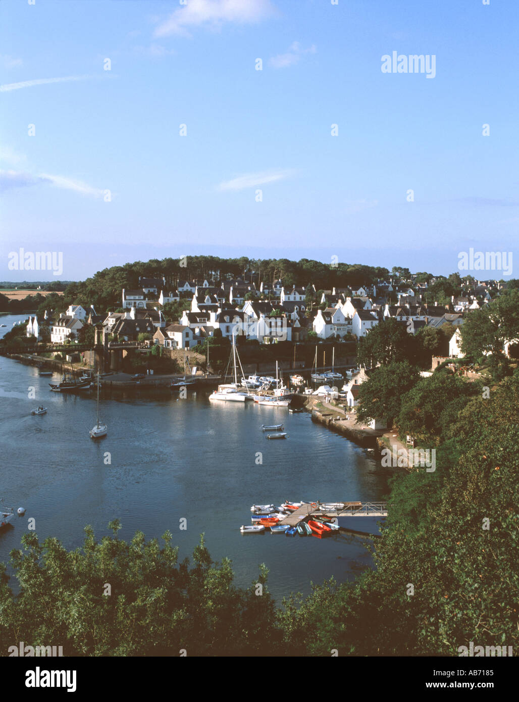 The old fishing port of Le Bono Stock Photo - Alamy
