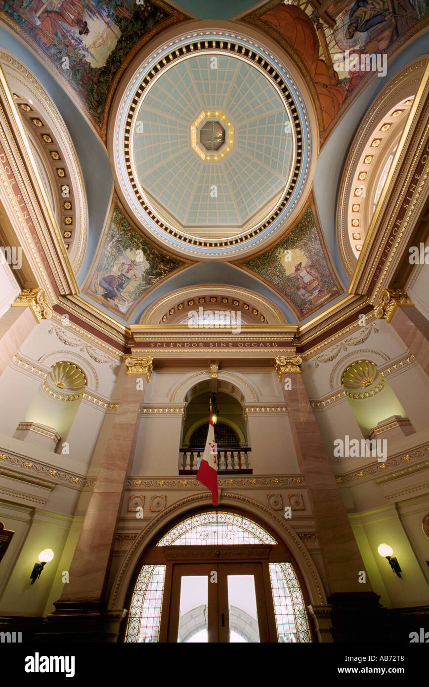 Ornate Gilded / Painted Ceiling of Upper and Lower Rotunda in BC ...