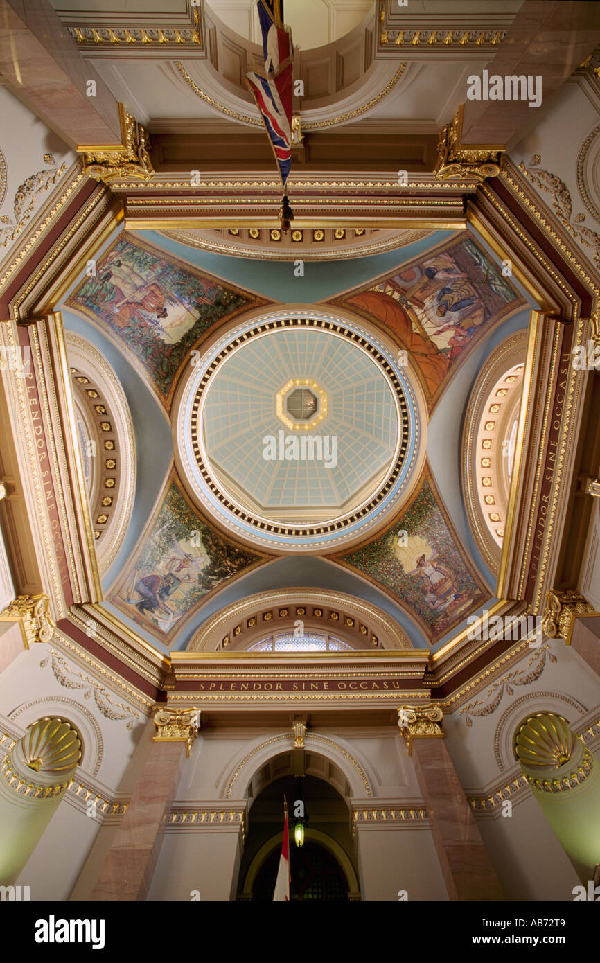 Ornate Gilded / Painted Ceiling of Upper and Lower Rotunda in BC ...