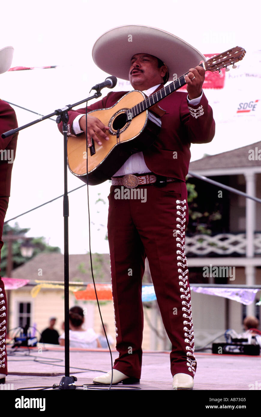 A Mariachi Player performing at Cinco de Mayo Festival in Old Town San ...