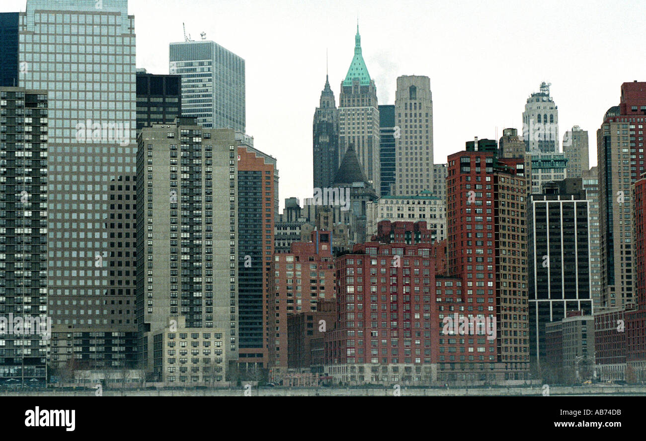 New York USA 1993 Buildings in the Manhattan district Stock Photo - Alamy