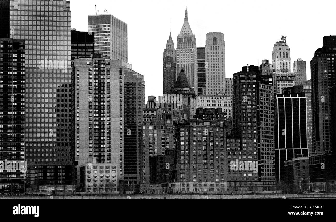 New York USA 1993 Buildings in the Manhattan district Stock Photo - Alamy