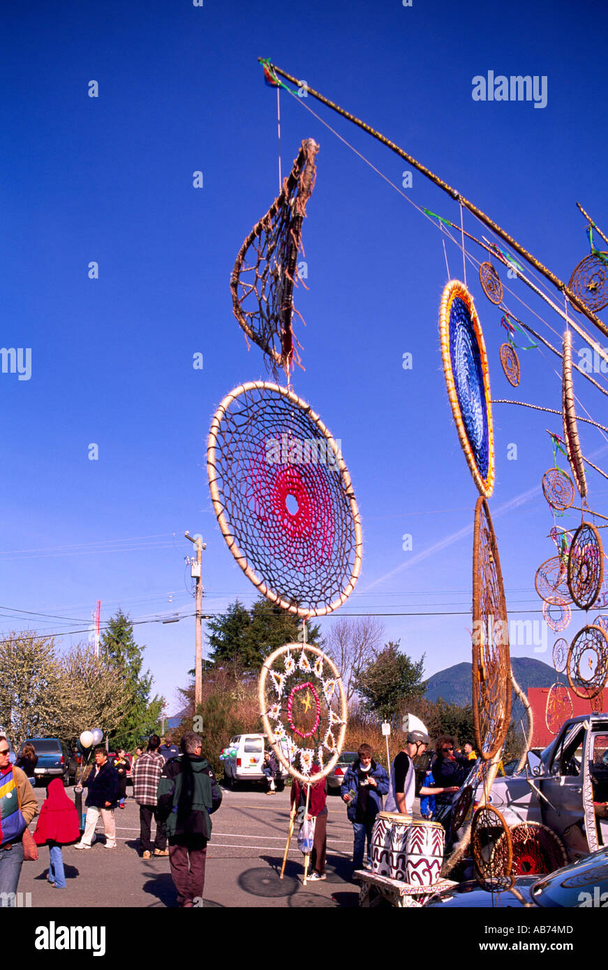 Colorful Dreamcatchers on Display at the Pacific Rim Whale Festival in ...