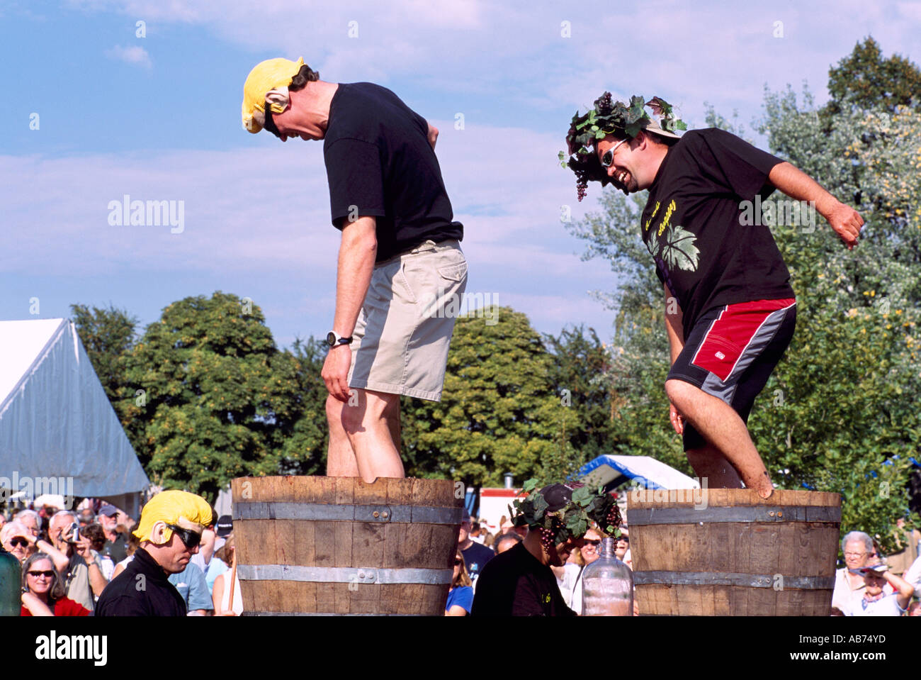Grape Stomping Competition at Festival of the Grape, Oliver, BC ...