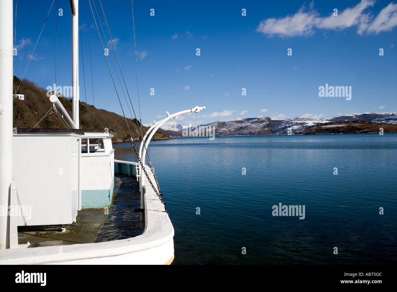 Portmeirion village in the snow and the Dwyryd river estuary,North ...