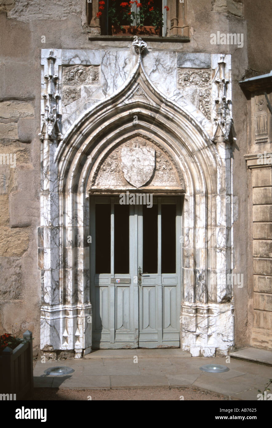 The entrance to the Hôtel de Ville at Cluny Stock Photo - Alamy