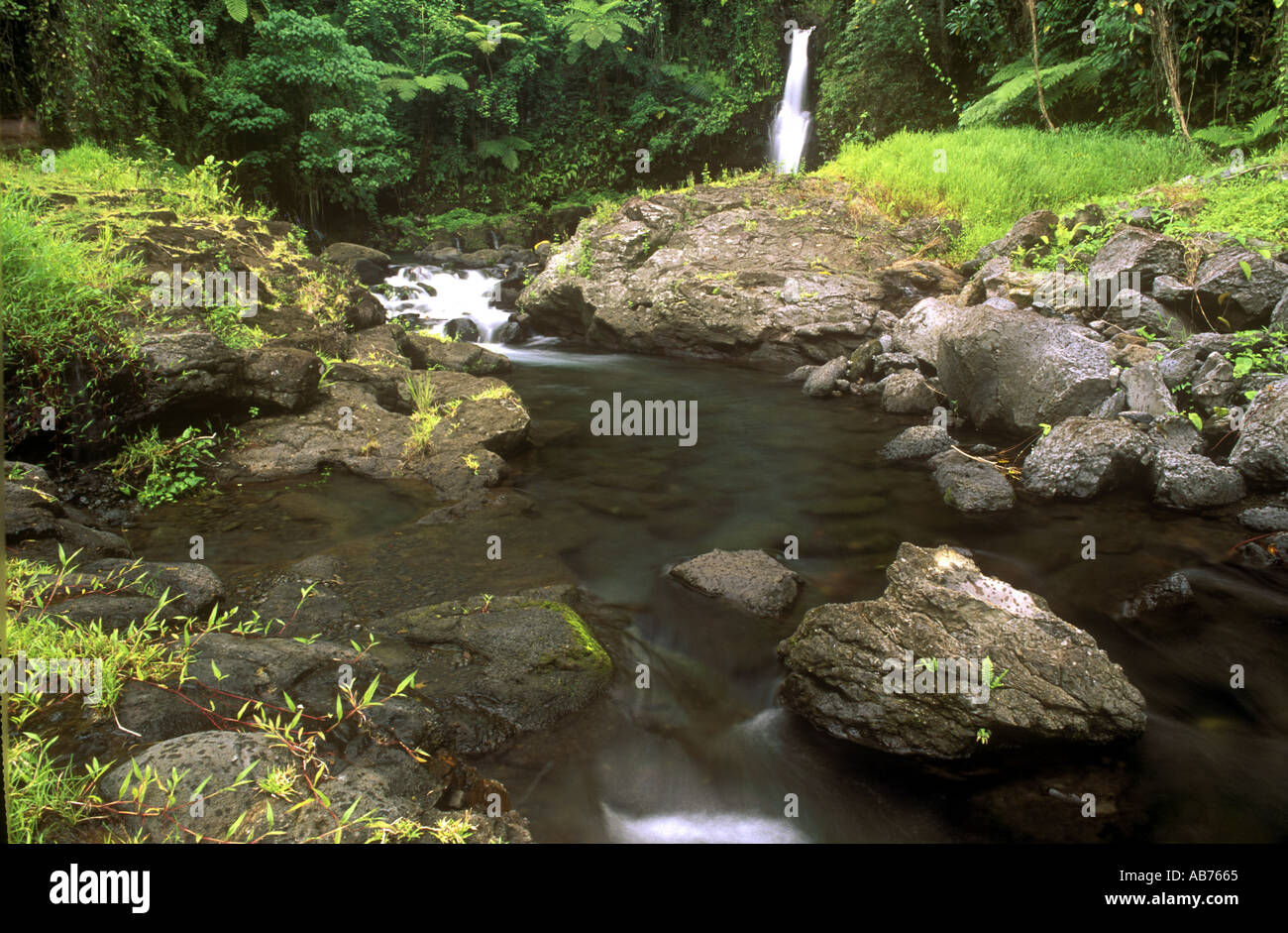 INDEPENDENT SAMOA Savai I Olemoe Falls The flowing waters and ...
