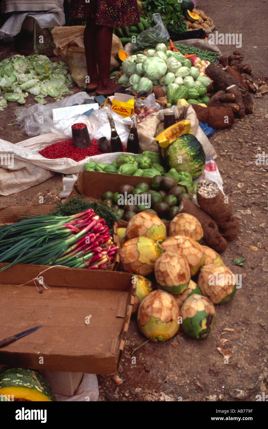 Jamaica food market caribbean hi-res stock photography and images - Alamy