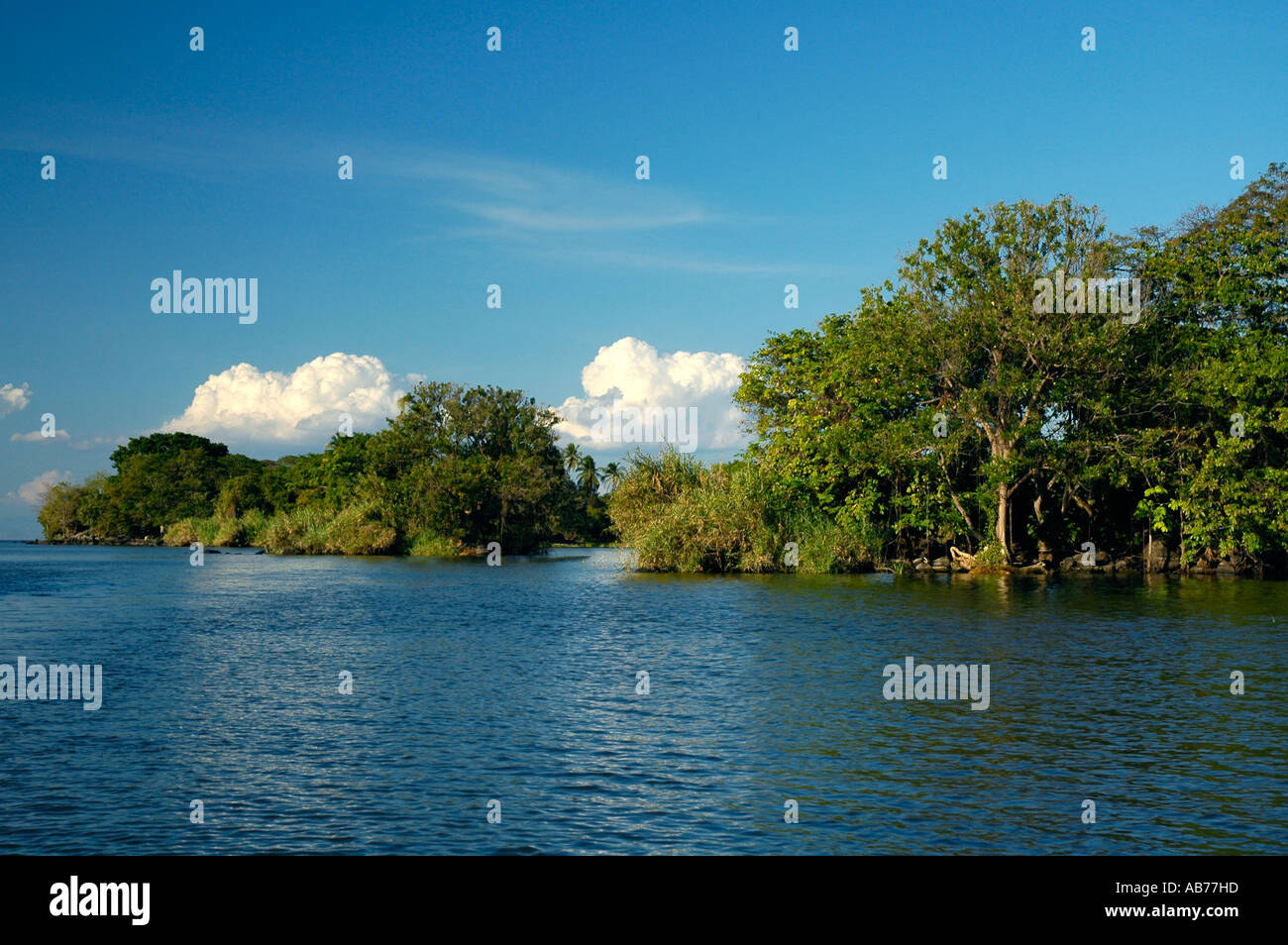 Isletas de Granada, small islands in the bay of Granada, Nicaragua ...
