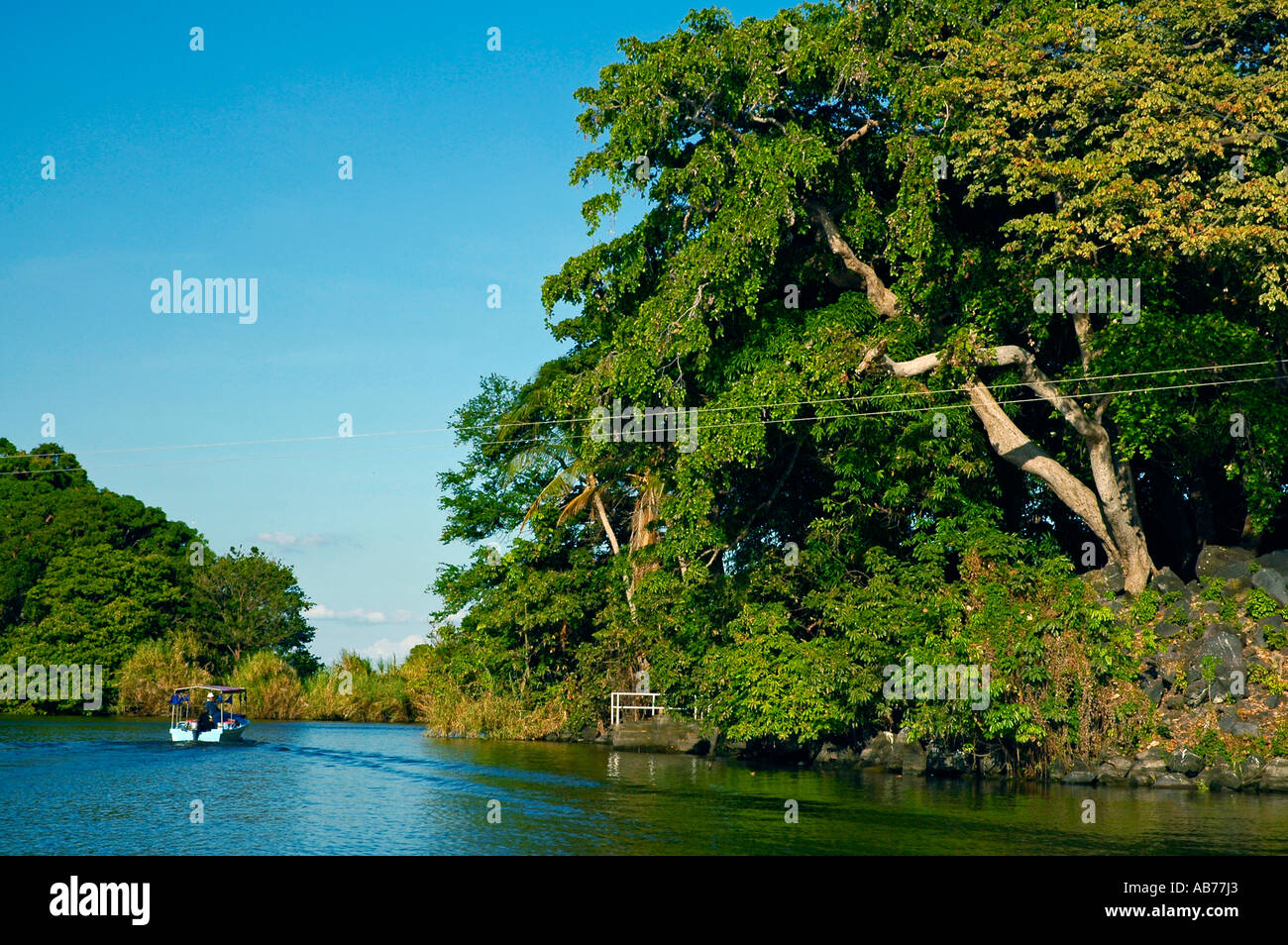 Isletas de Granada, small islands in the bay of Granada, Nicaragua ...