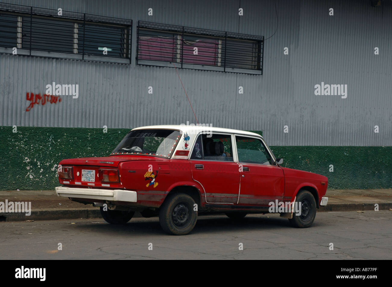 Old red russian lada car hi-res stock photography and images - Alamy