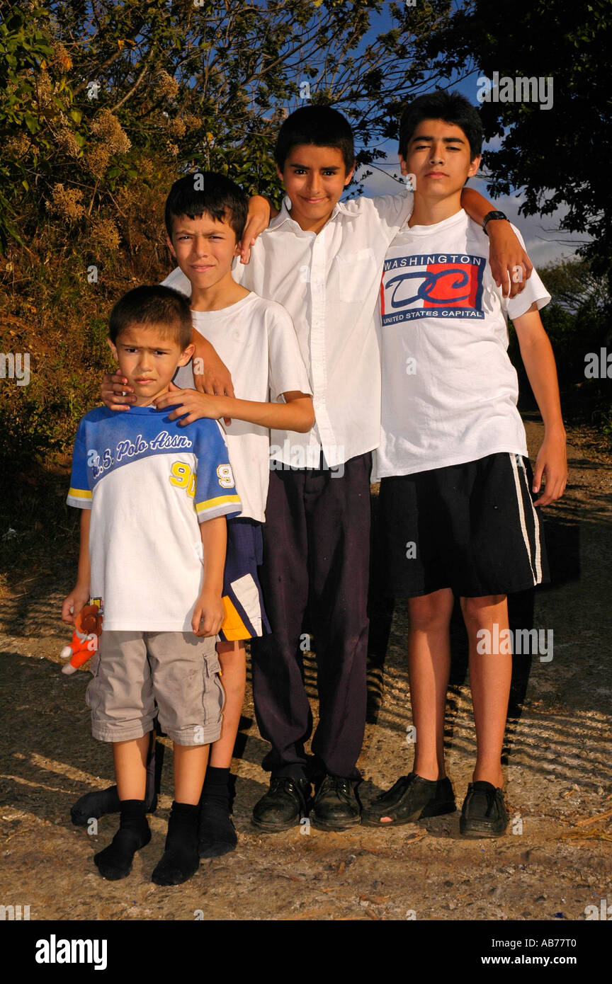 Typical Costa Rican family members, Costa Rica, Central America Stock ...