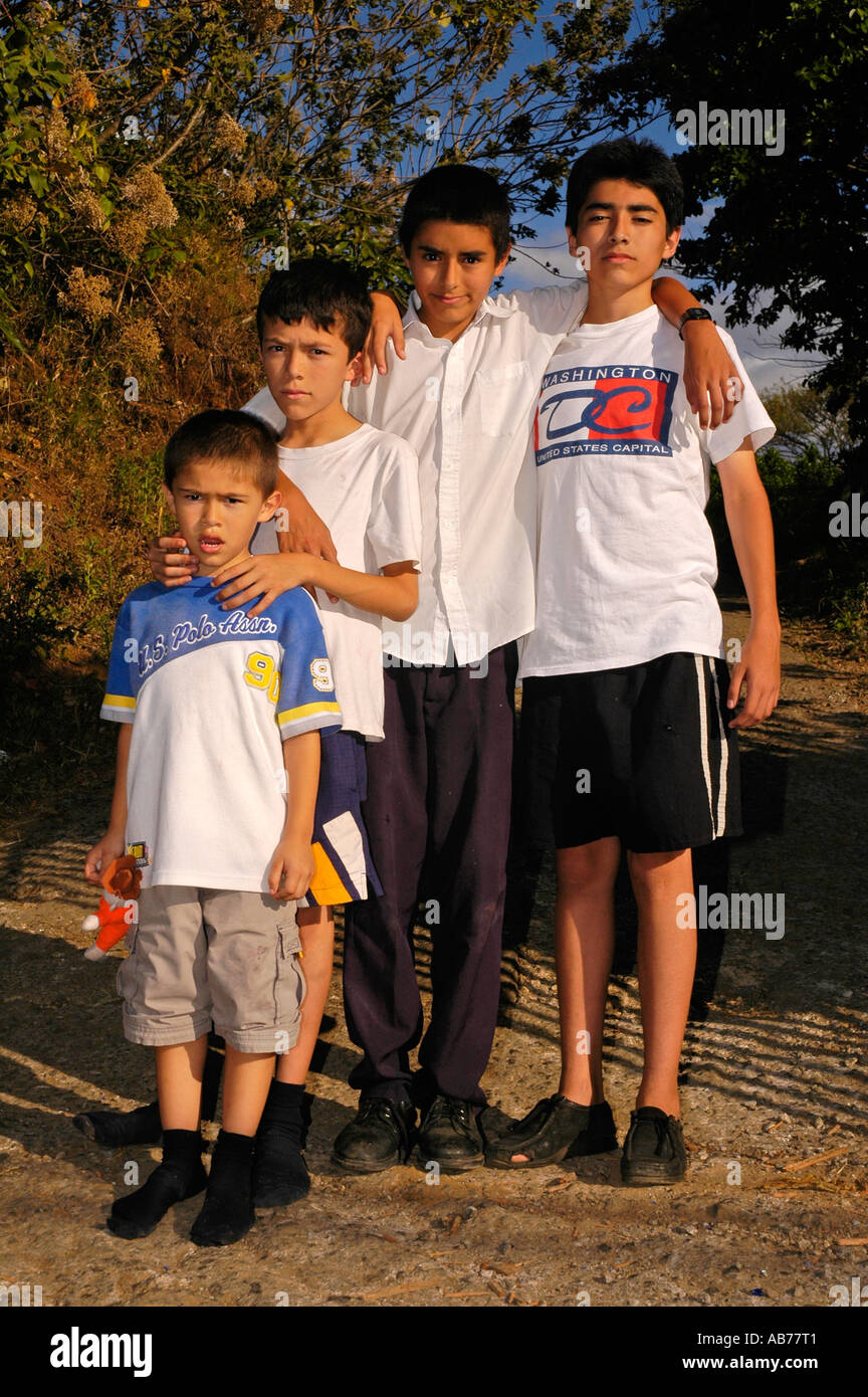Typical Costa Rican family members, Costa Rica, Central America Stock ...