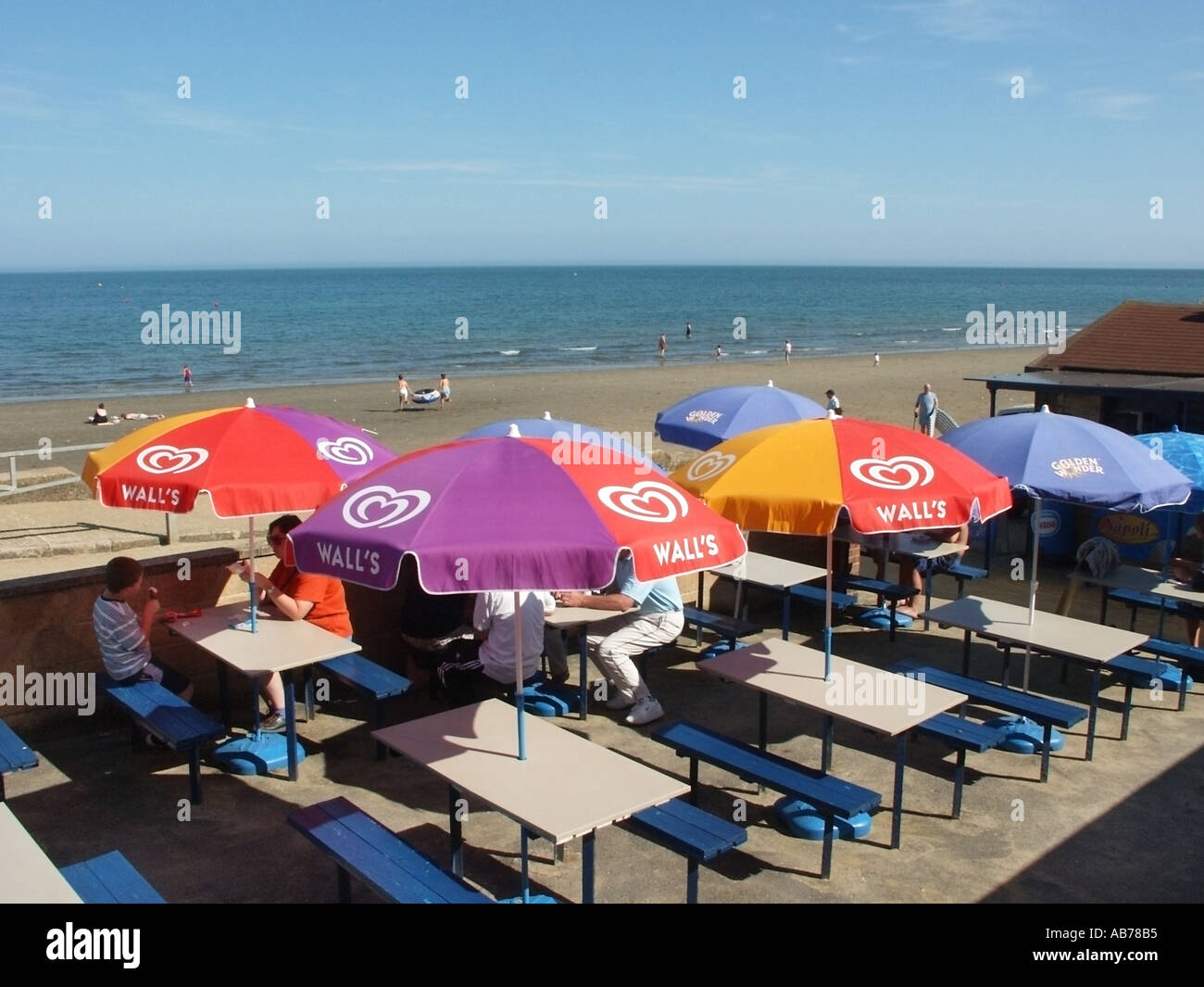 Shanklin Isle of Wight promenade cafe Stock Photo - Alamy