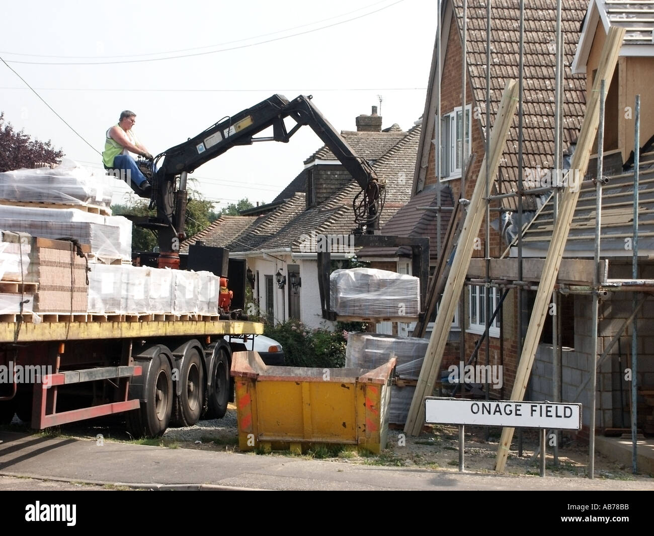 Building Construction Scaffolding Lorry Building High Resolution Stock ...