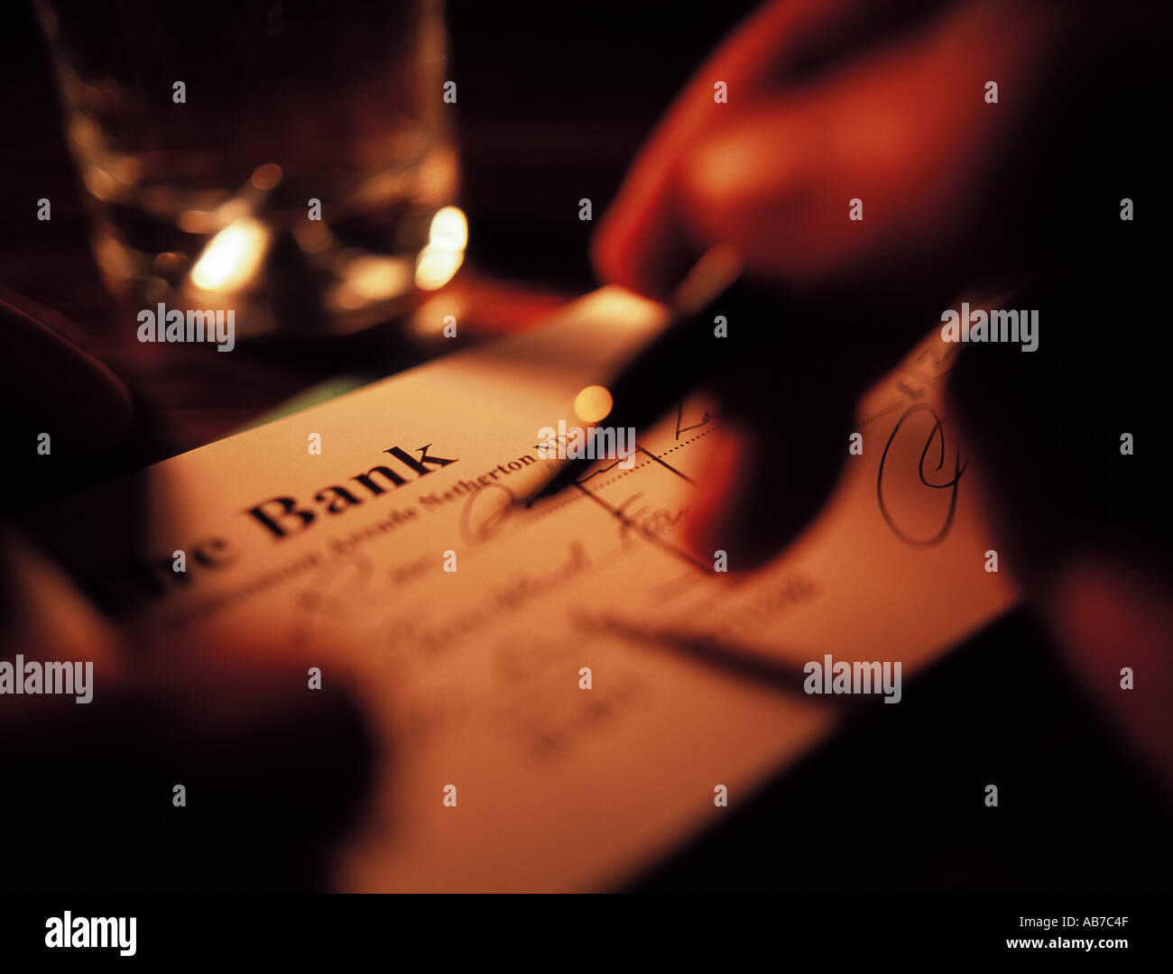 Cheque detail hi-res stock photography and images - Alamy