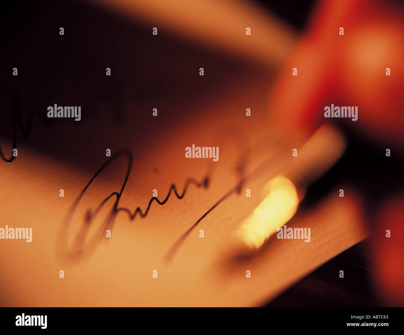 Cheque Book Signature High Resolution Stock Photography and Images - Alamy