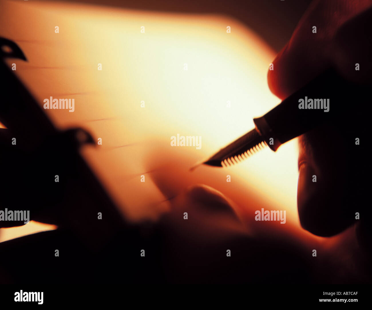 Pen and paper Stock Photo - Alamy