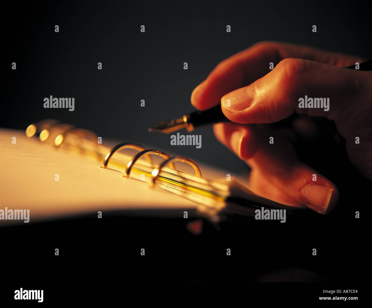 Pen and paper Stock Photo - Alamy