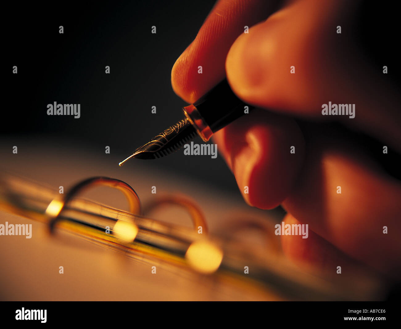 Pen and paper Stock Photo - Alamy