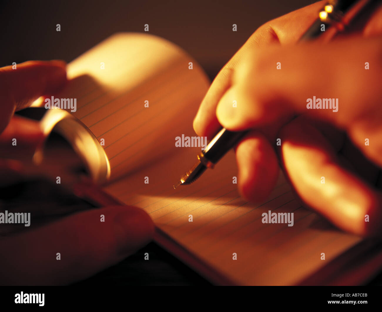 Pen and paper Stock Photo - Alamy