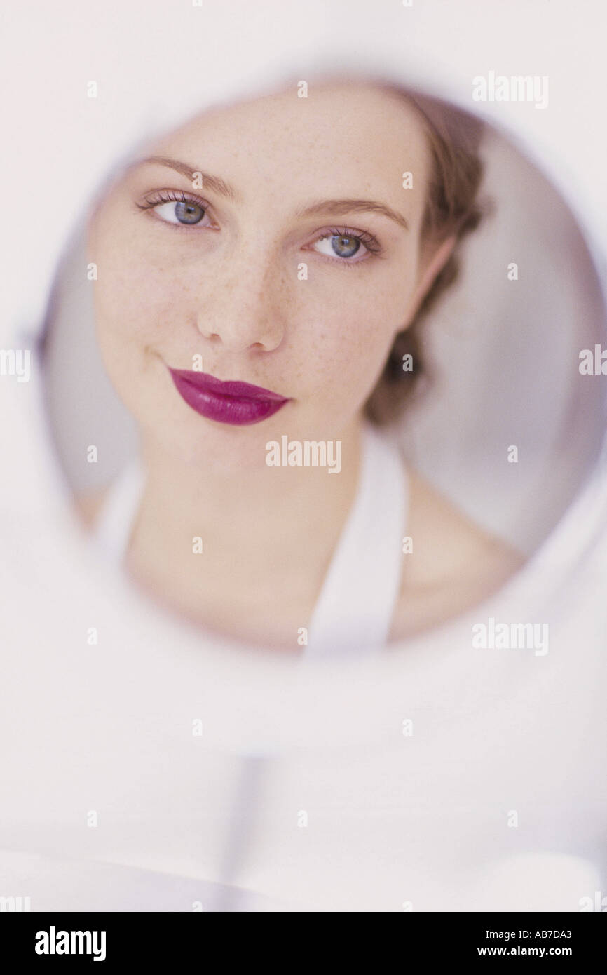 Woman with mirror hi-res stock photography and images - Alamy