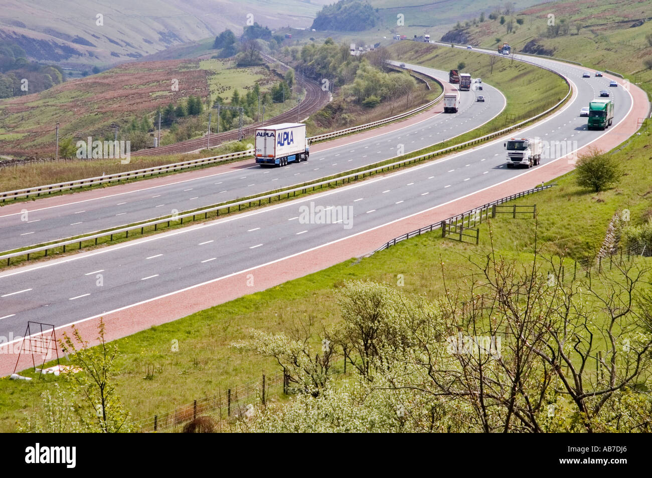 Traffic cumbria m6 motorway hi-res stock photography and images - Alamy