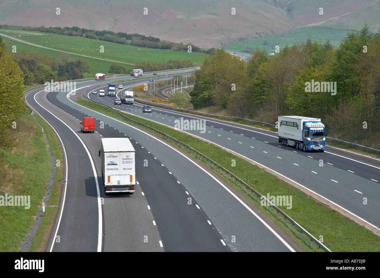 Traffic cumbria m6 motorway hi-res stock photography and images - Alamy