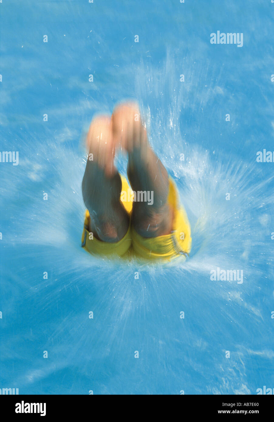 Diving into the water Stock Photo - Alamy