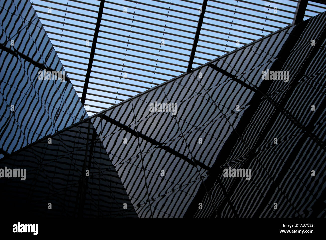 The angles and lines of a Modern Building near London Bridge Station ...