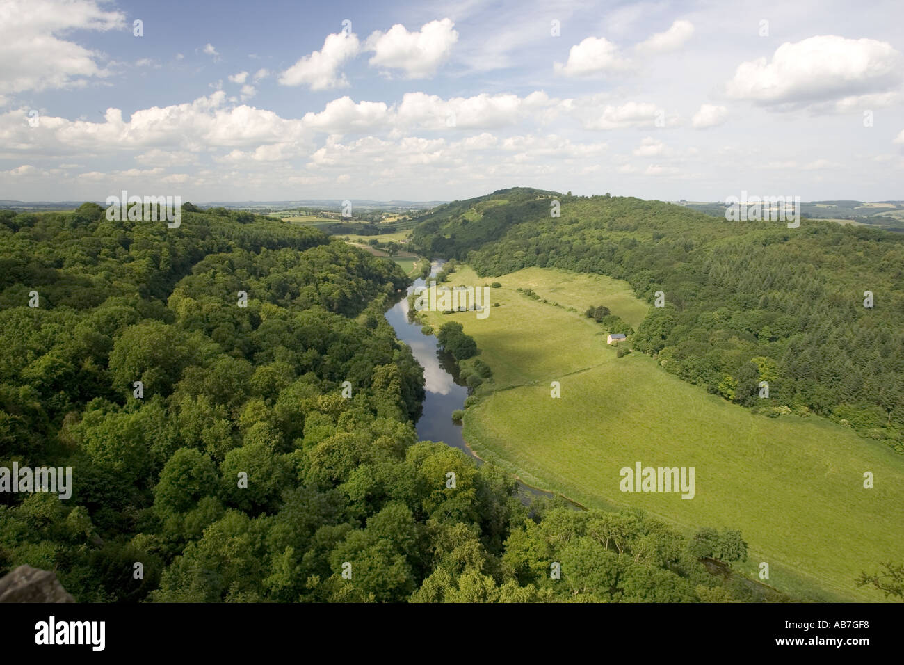 River wye aerial view hi-res stock photography and images - Alamy