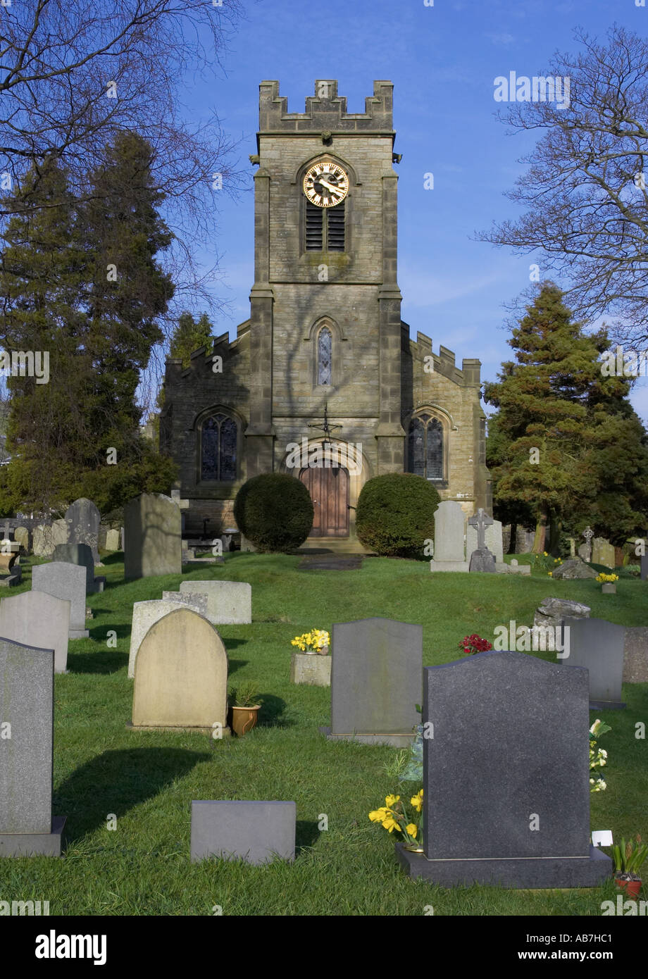 Stainforth parish church Yorkshire Dales Stock Photo - Alamy