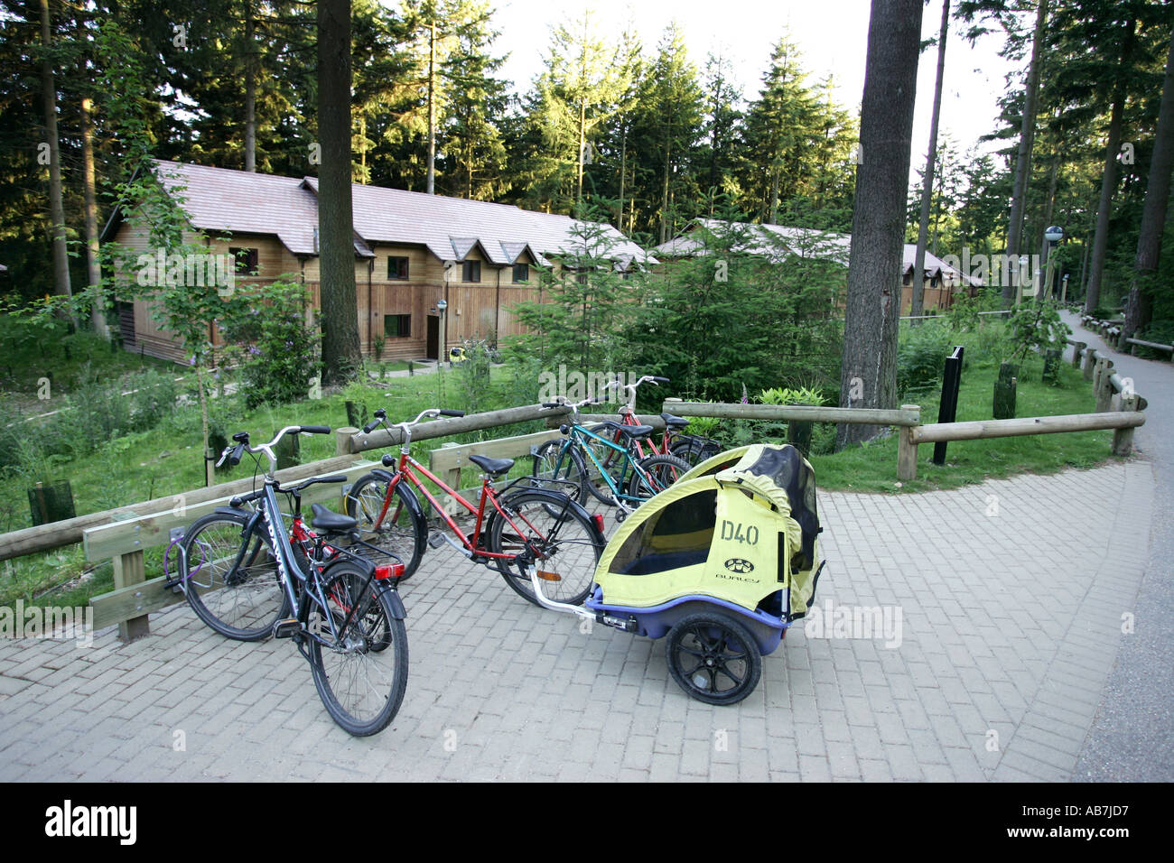 bikes centre parcs longleat Stock Photo - Alamy