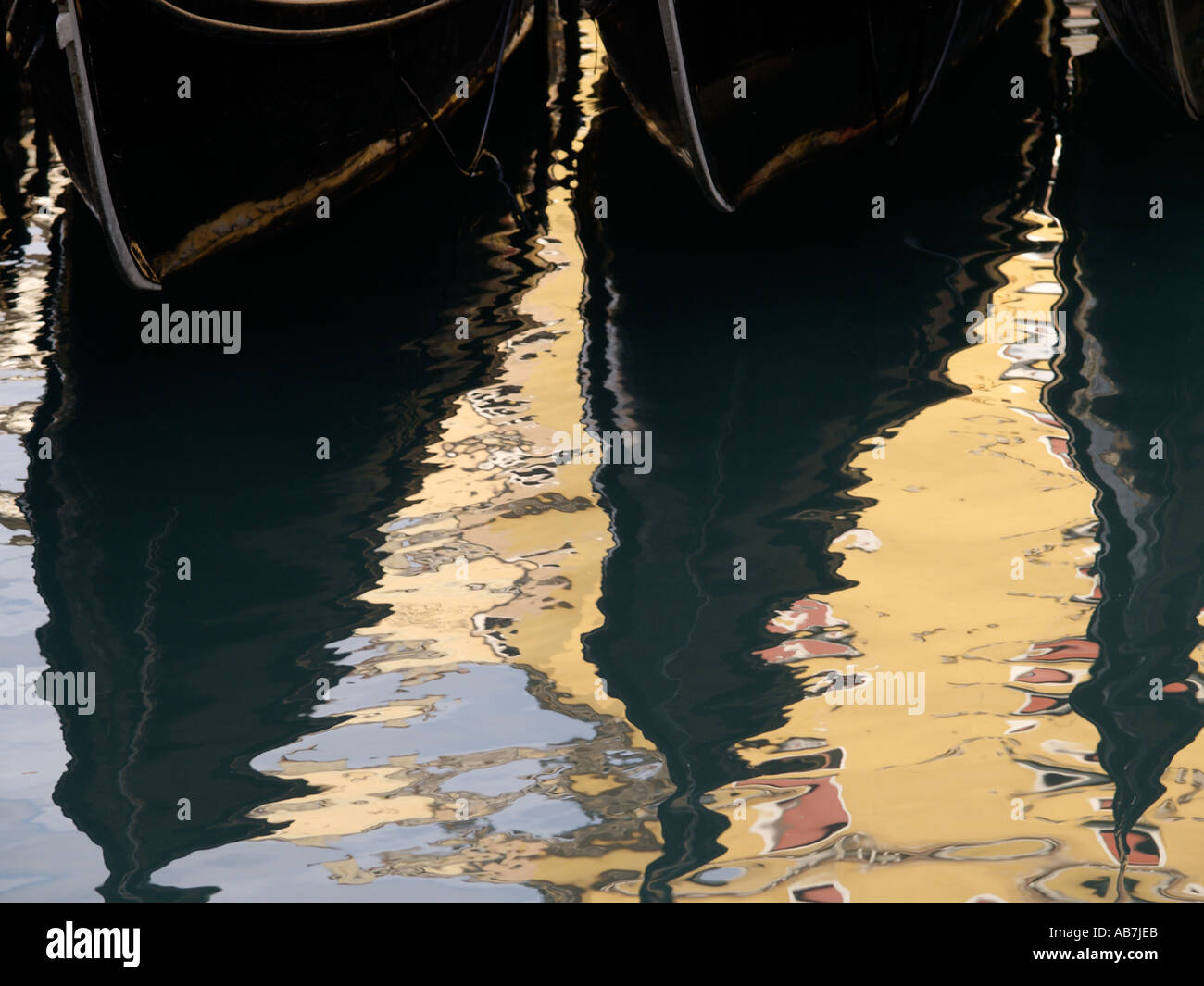 Gondola reflections Stock Photo - Alamy