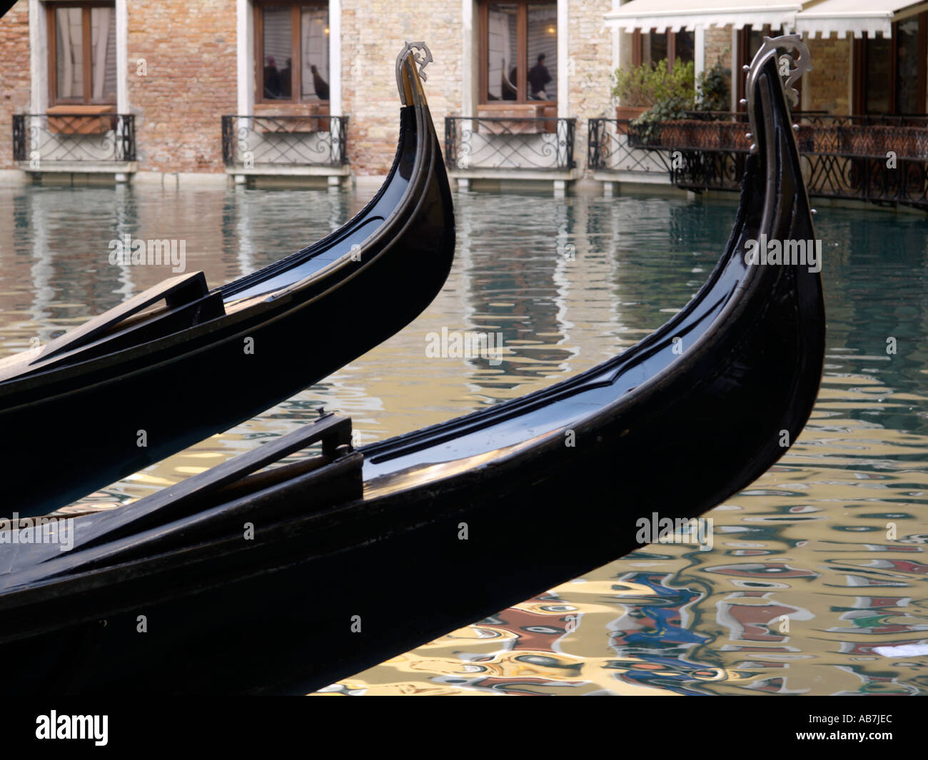 Gondola reflections Stock Photo - Alamy