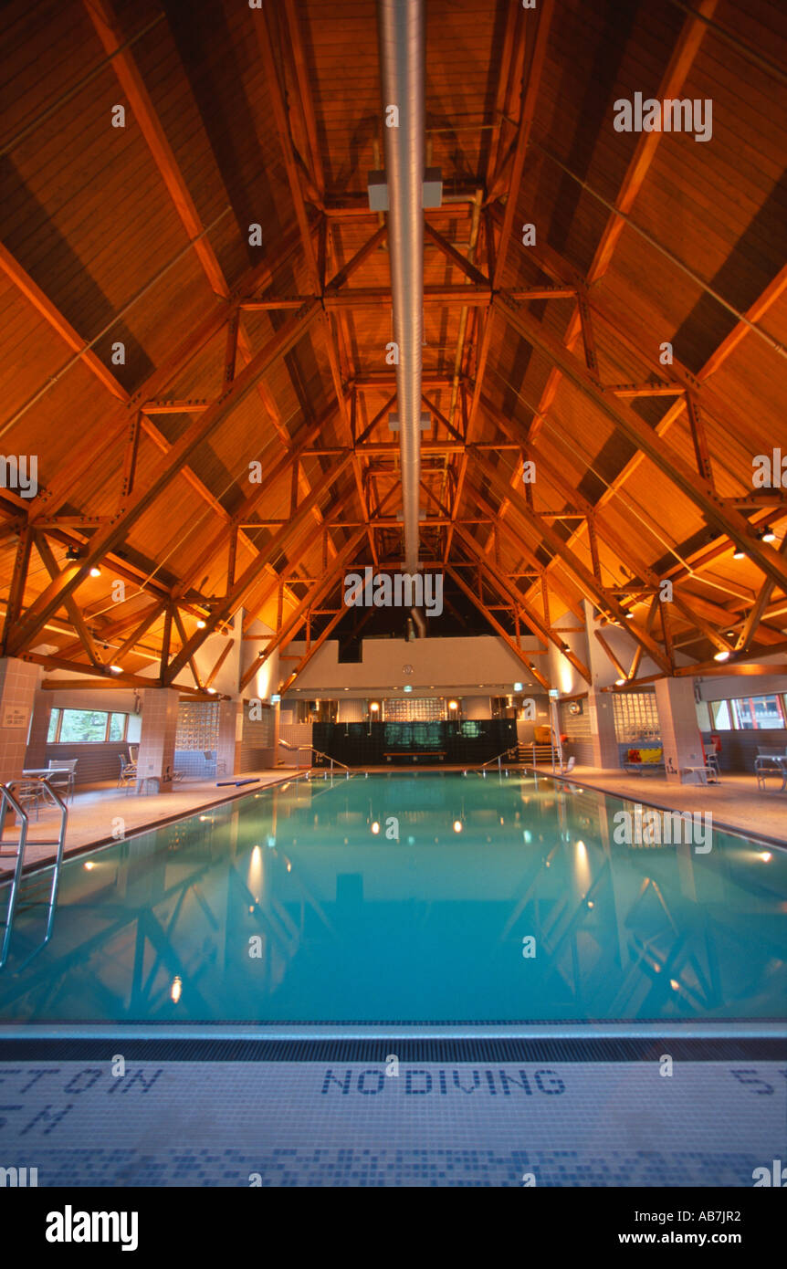 Indoor swimming pool Alyeska Prince hotel Girdwood Alaska, USA Stock ...
