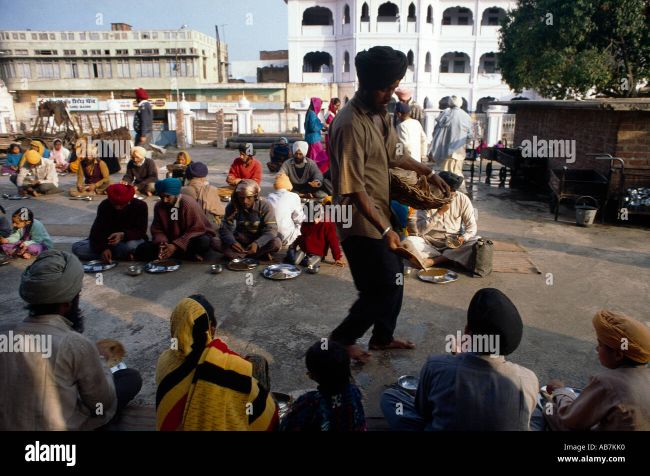 Amritsar India Golden Temple Langar Being Served Stock Photo - Alamy