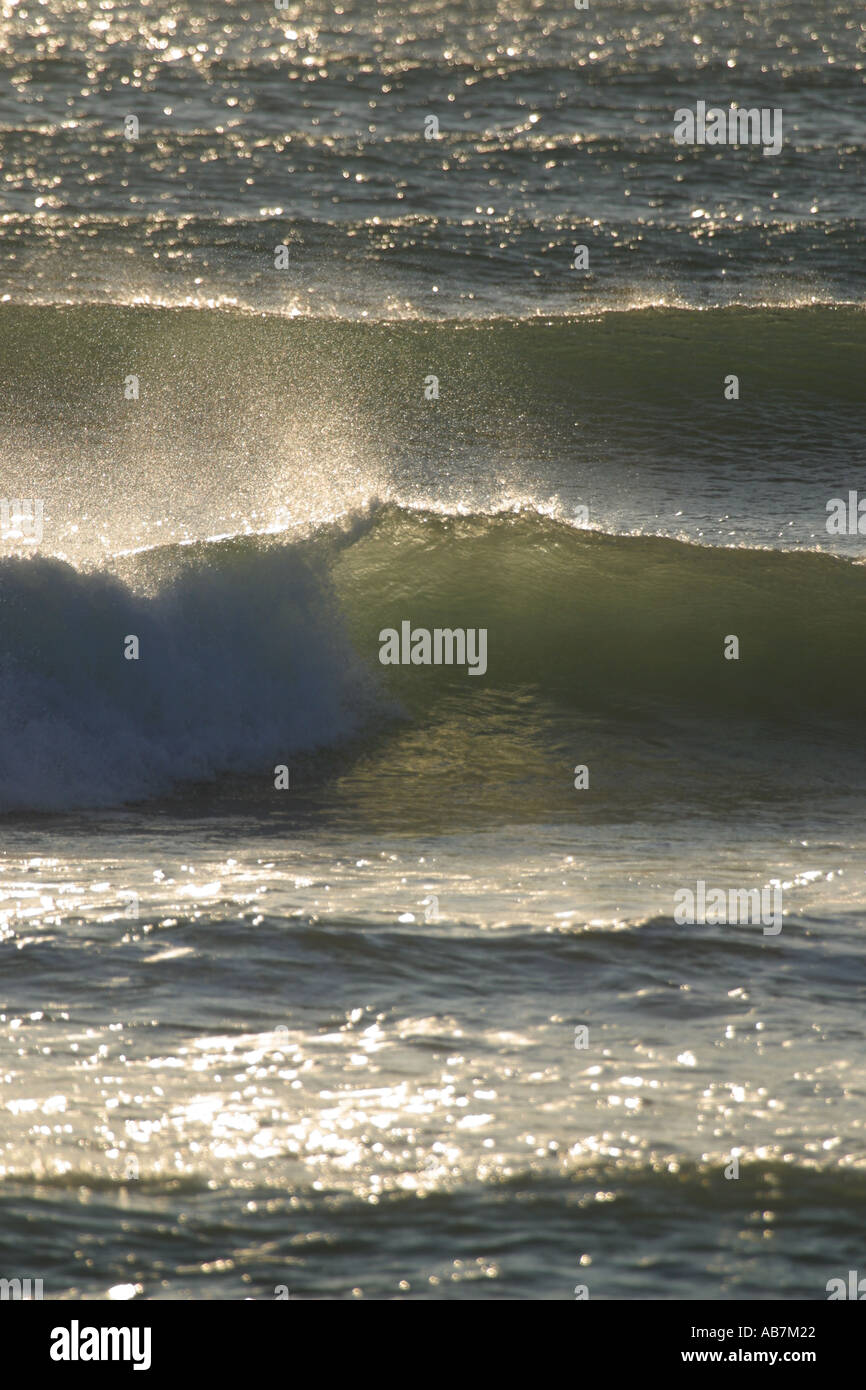 Breaking Atlantic ocean waves Stock Photo - Alamy