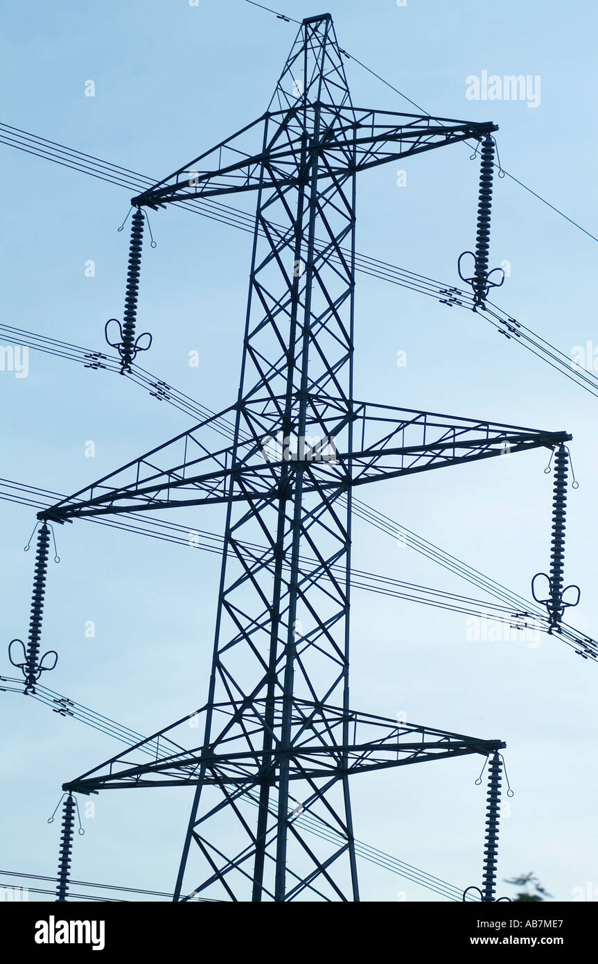 electricity pylon national grid distribution network infrasture fossil ...