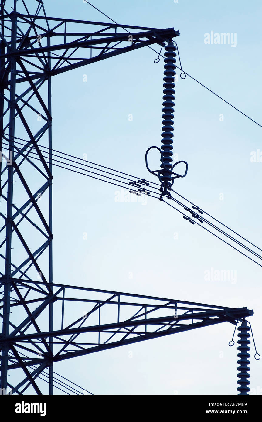 electricity pylon national grid distribution network infrasture fossil ...