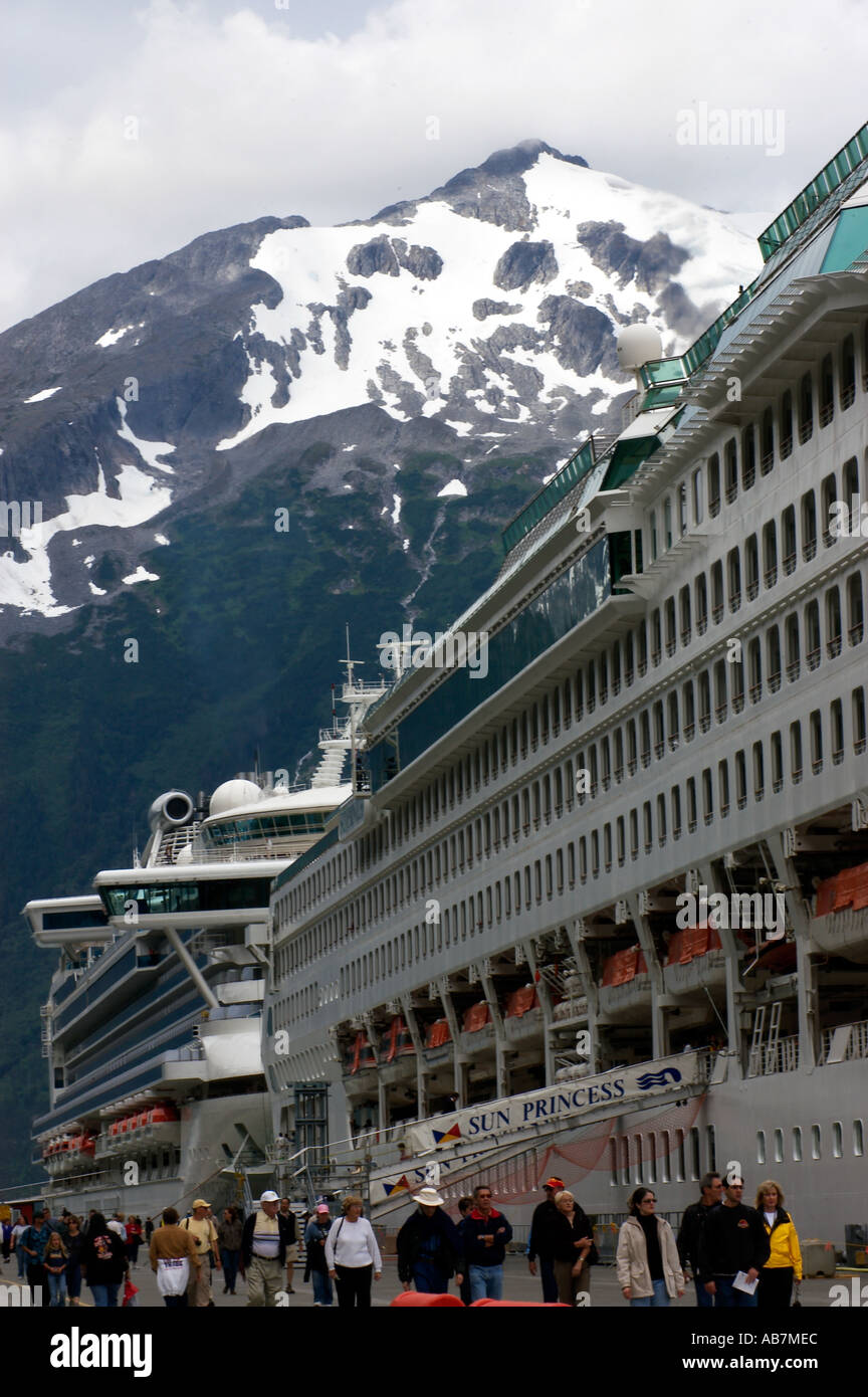 cruise ships Skagway Alaska Stock Photo - Alamy